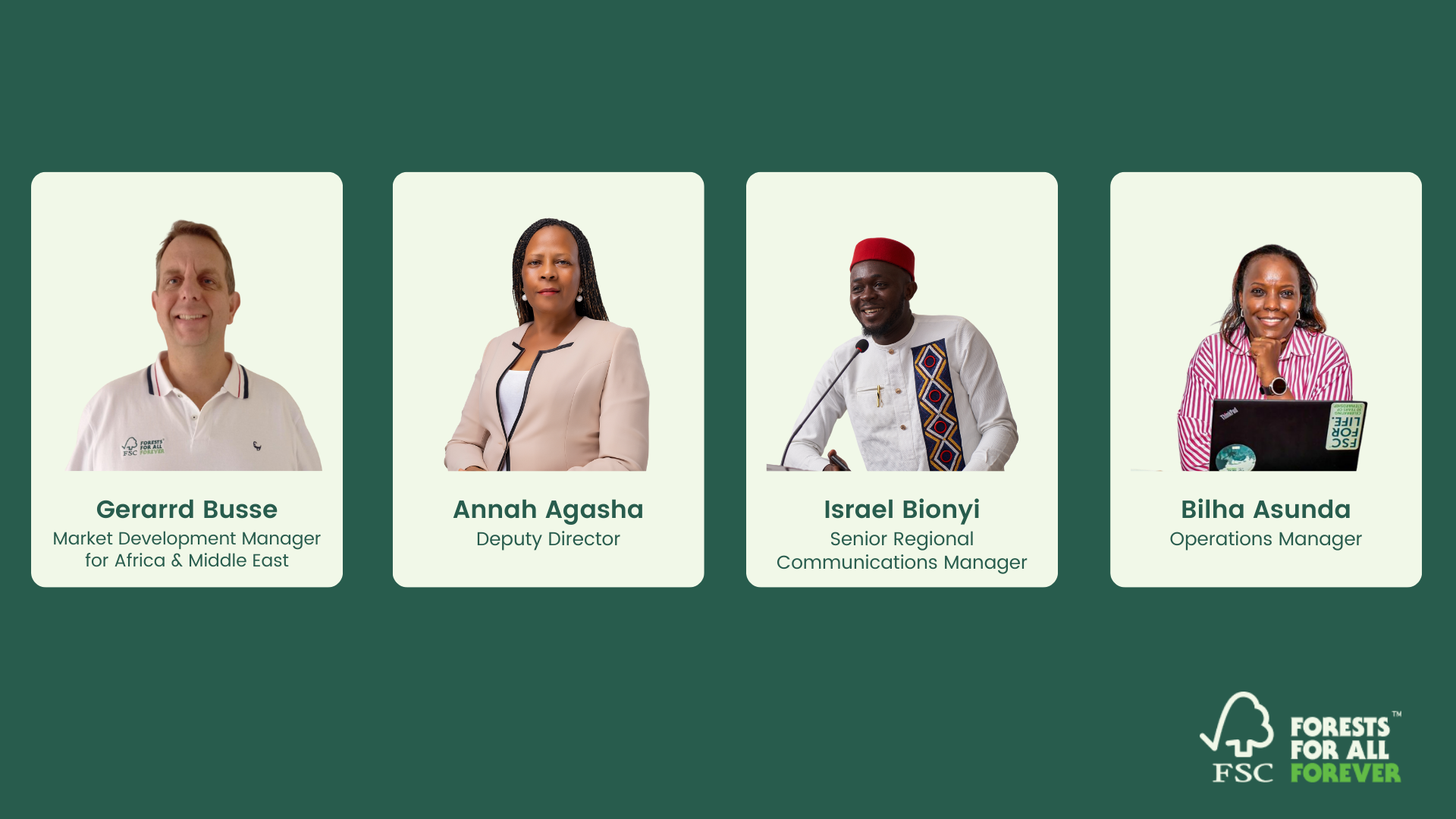 FSC Africa welcomes new talent and celebrates team promotions | Forest ...